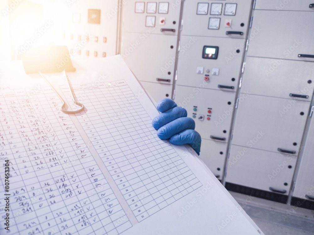 The Electric Enginering checklist and maintenance electric panel in ...