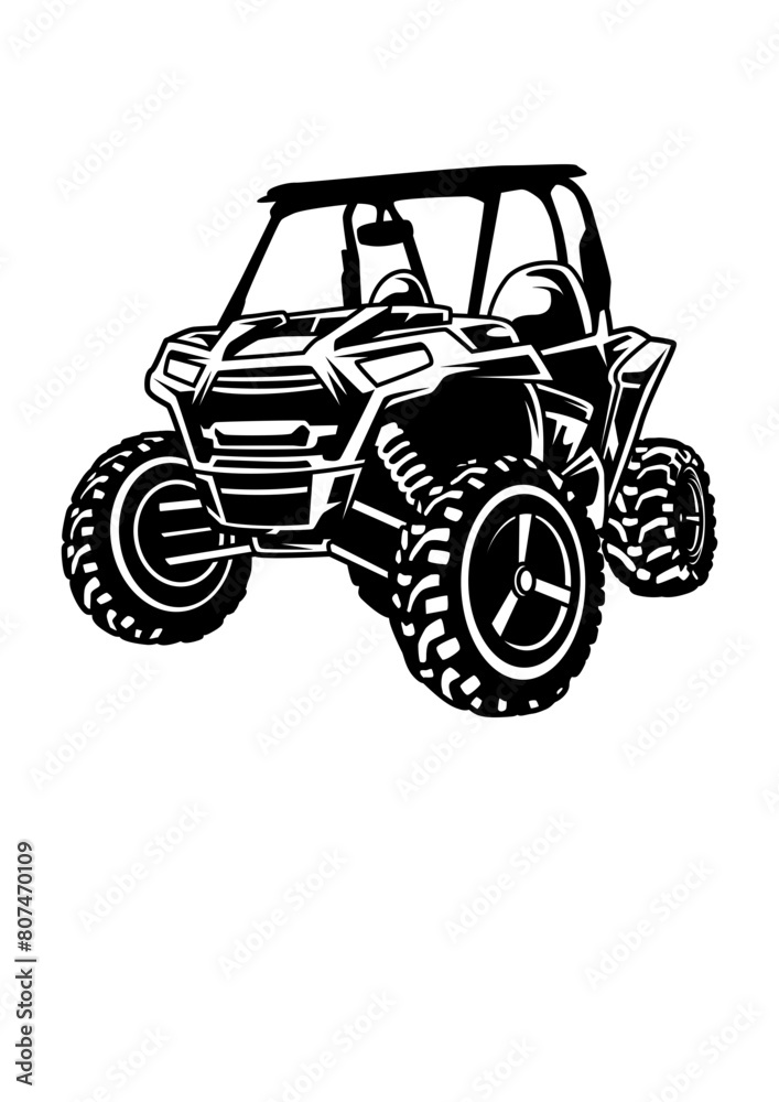 Vetor de ATV Illustration, Monster Truck Cut file, Racer Dad Stencil ...