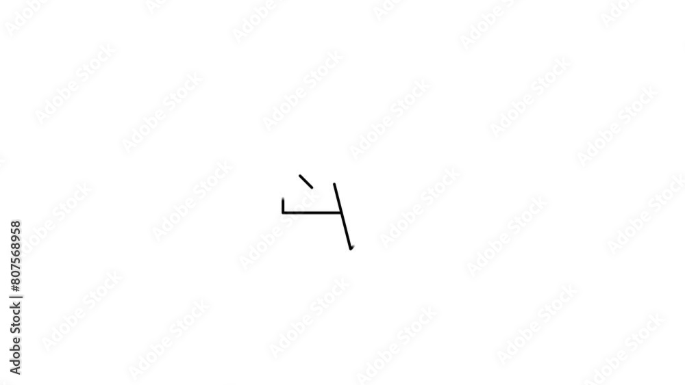 The animation of the mouse cursor with check mark outline icon on white ...