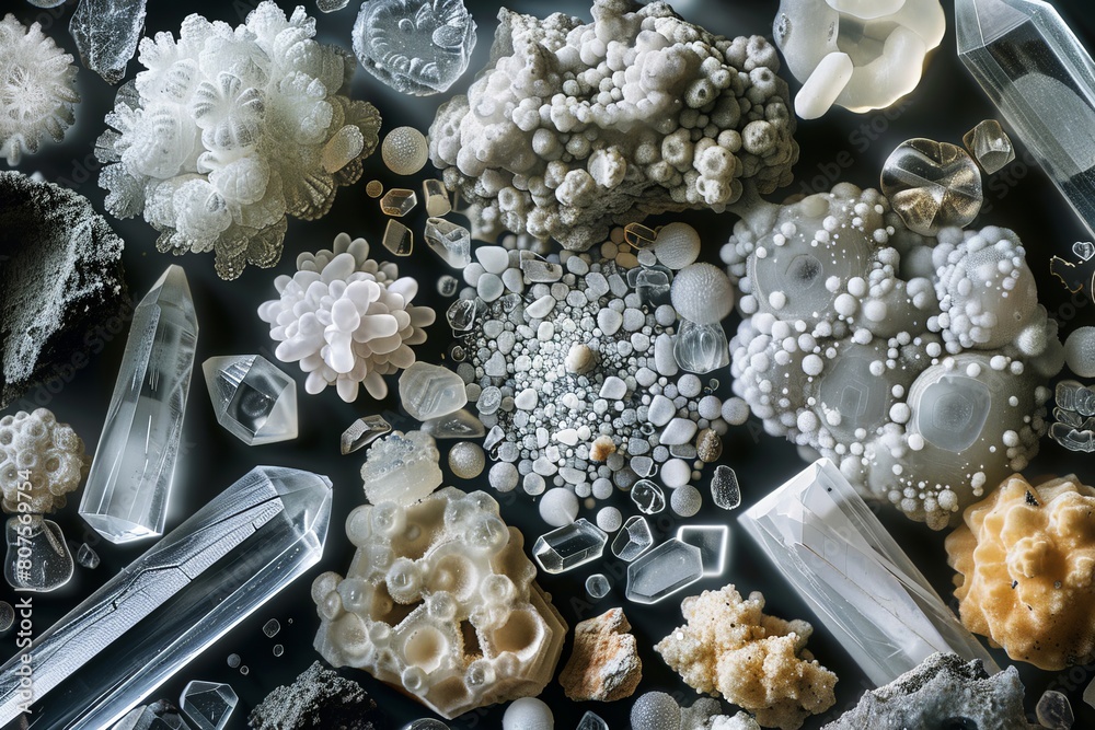 A microscopic view of dust particles, magnified to reveal their diverse ...