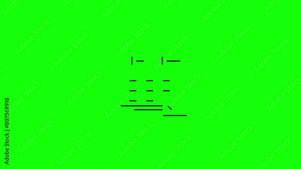 Calendar with checkmark icon 4k animation with greenscreen background ...