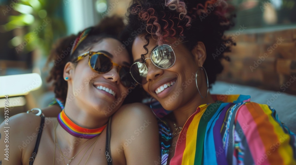Friendship and Connection, A real photo capturing LGBTQ friends bonding ...