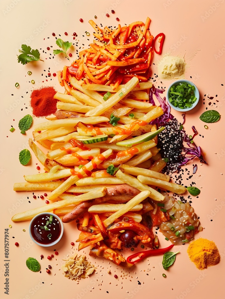 Mouthwatering Global Fusion Pack Shot Featuring Diverse Flavors and ...