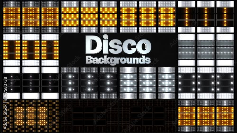 Disco Backgrounds Part 1 is best for event, show, concert, party ...