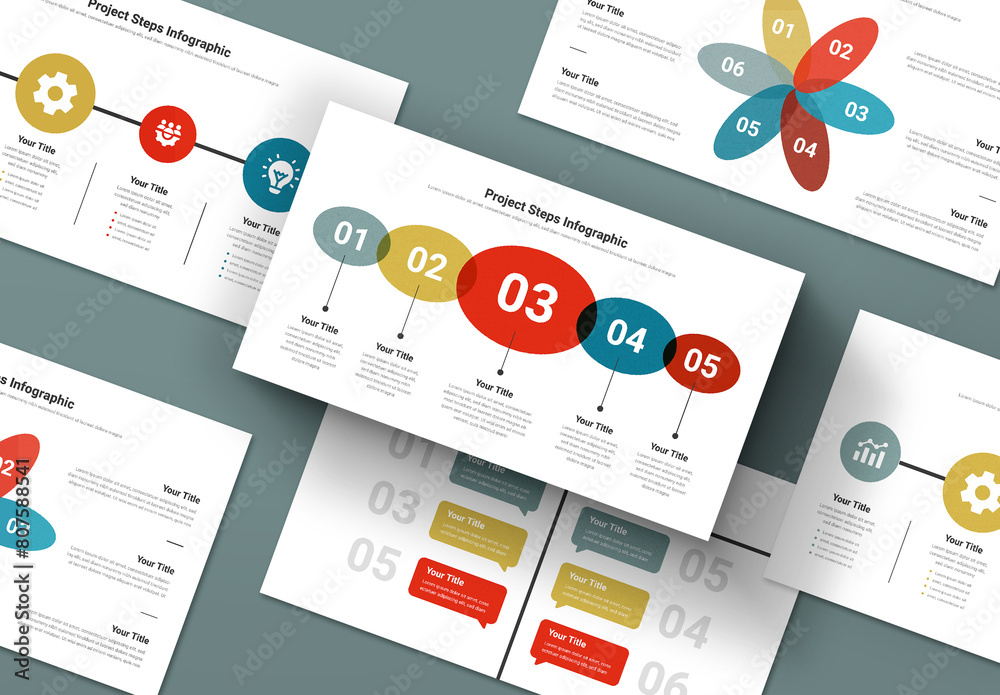 Business Process Infographic Stock Template Adobe Stock