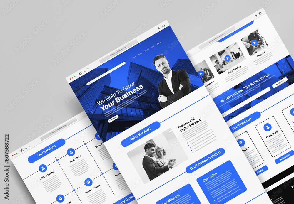 Business Smart Creative Newsletter Design Layout Stock Template | Adobe ...