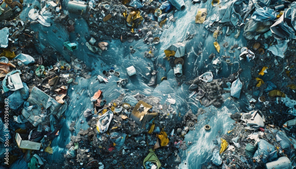 Graphic design, garbage classification and landfill theme, garbage in ...