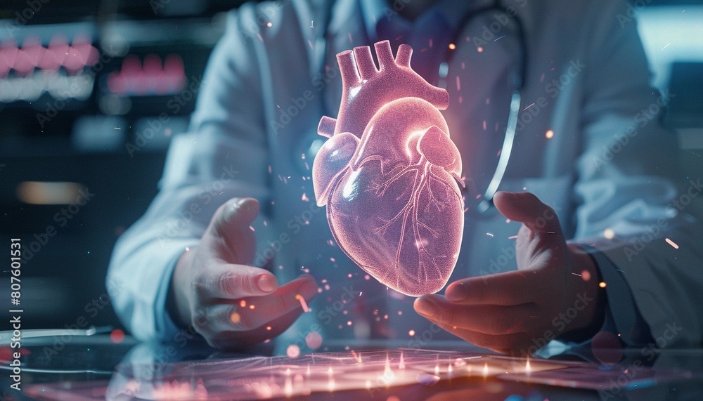 Virtual medical education for heart organ of human anatomy concepts ...