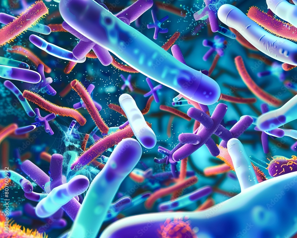 Imagine a sci-fi scenario where probiotics are the heroes battling ...