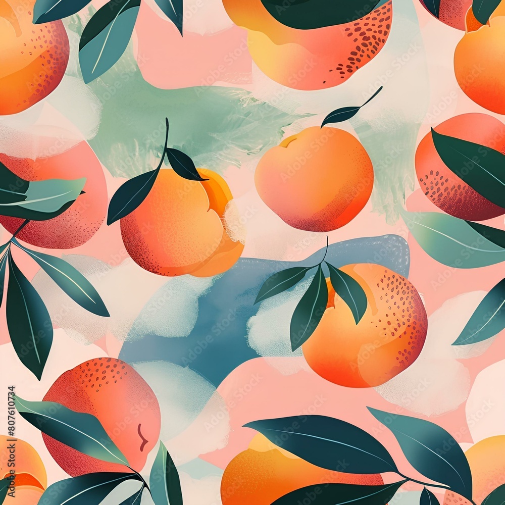 Peach fuzz abstract background, summer wallpaper design generated with ...