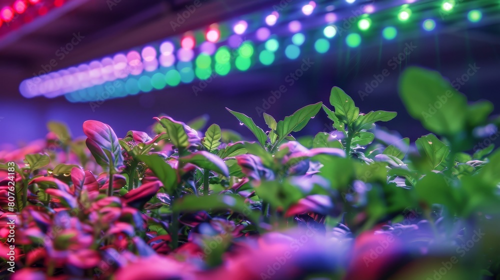 Vibrant Spectrum LED Lights Illuminate Diverse Crops for Maximum Growth ...