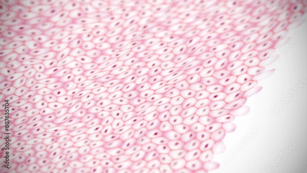 cultured meat cells sheet seen from the microscope animation Stock 비디오 ...