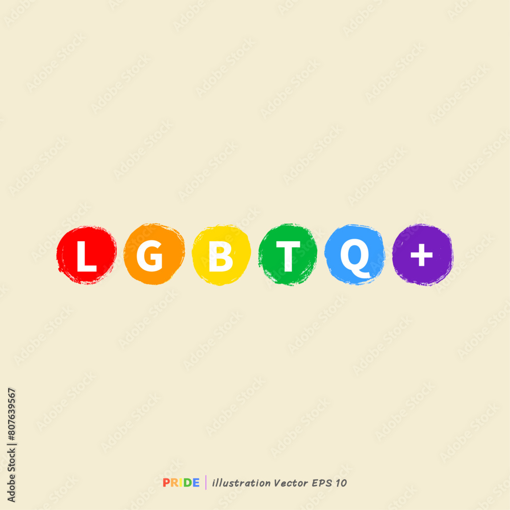 LGBTQ+ Pride month stickers, LGBT flat style symbols with pride flags ...