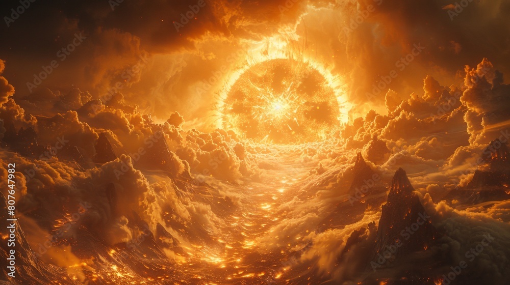 An End-of-the-World Apocalyptic Epic Scene Spectacular 3D Art ...