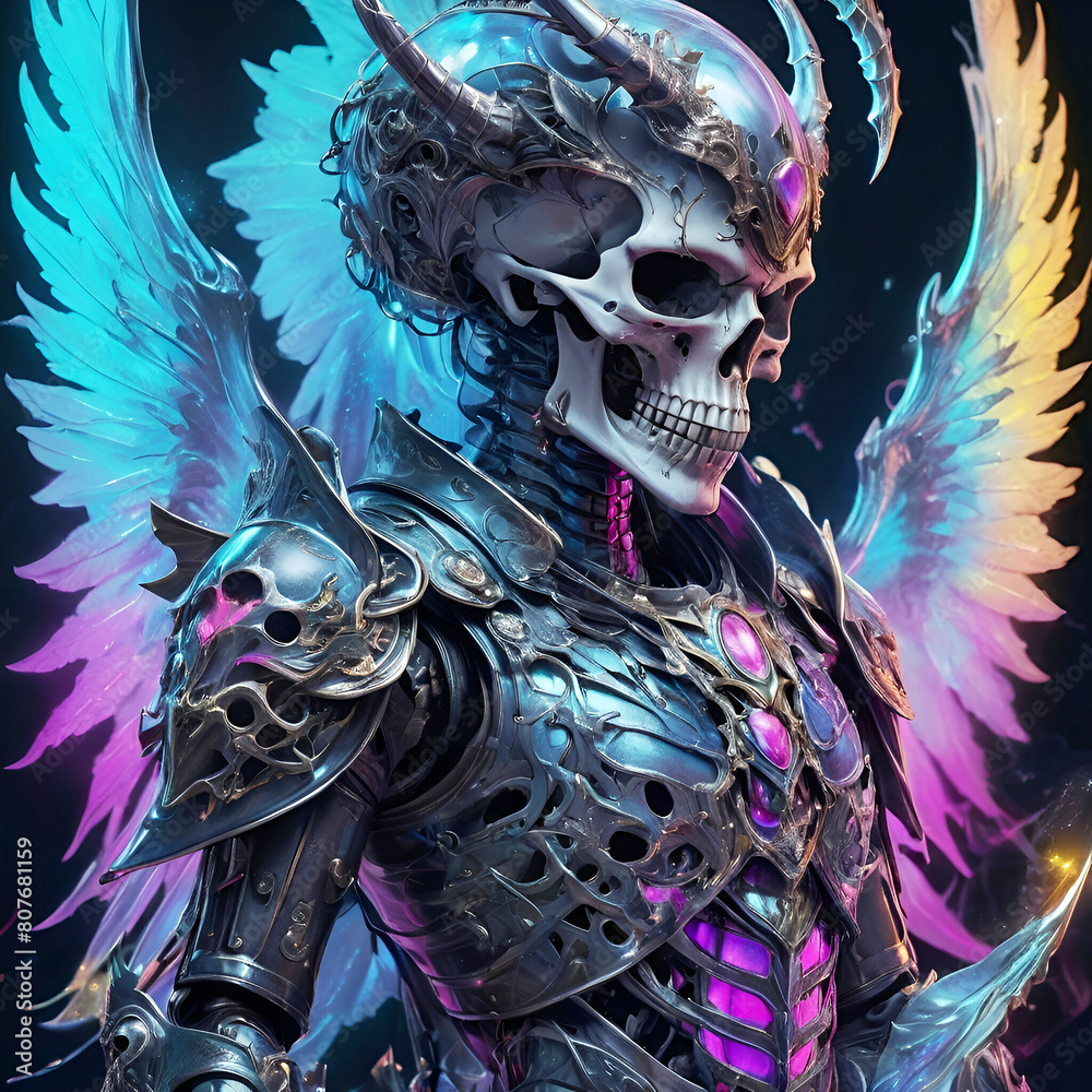 Ultra detailed illustration of the dark silhouette of a rotten ...