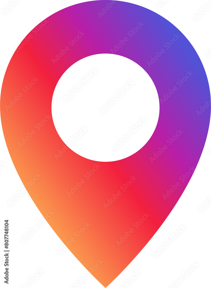 Instagram Location Pin Navigation Icon Instagram Gradient App Stock ...