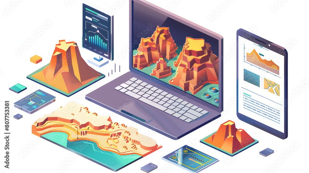 Analyzing and interpreting geological data in a geological survey lab ...