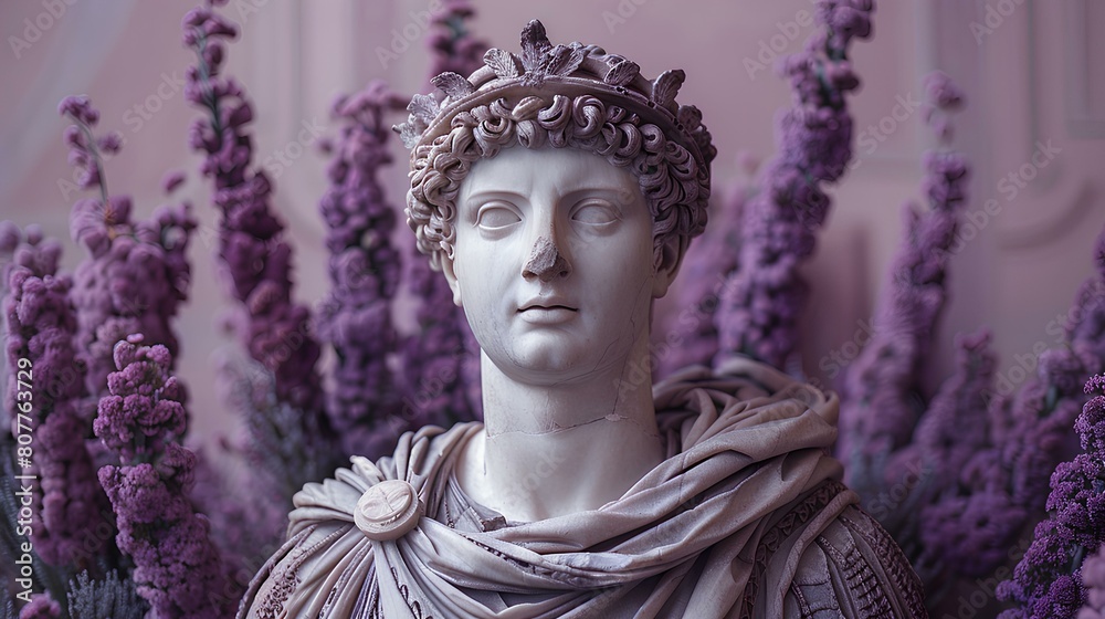 Ancient Greek statue of an ancient Roman senator in marble. Ancient ...
