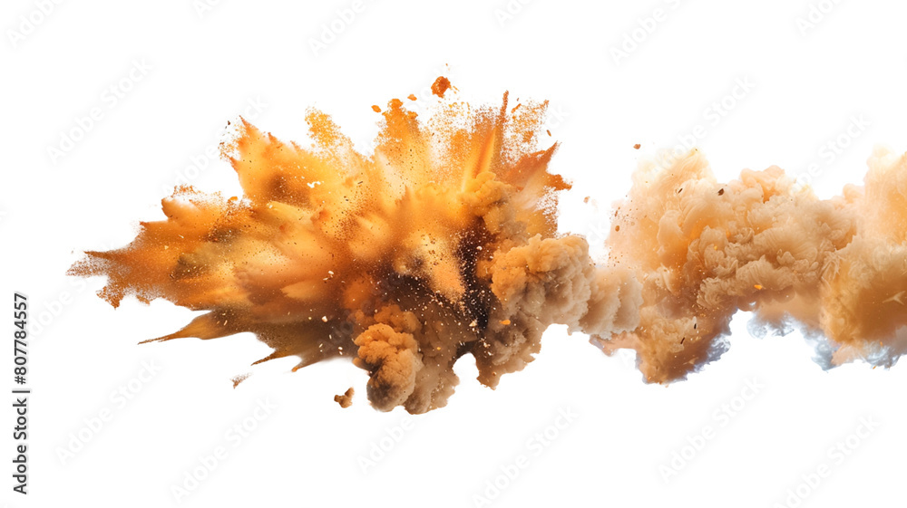 Fire explosion with smoke isolated on transparent png background. Stock ...