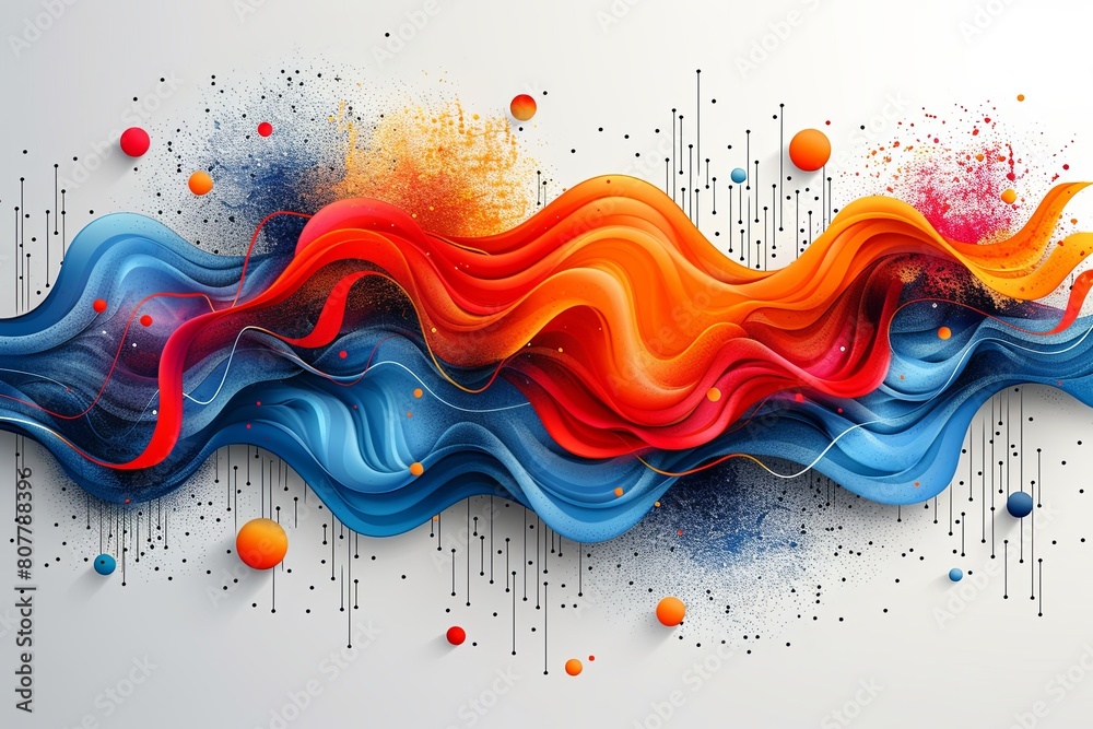 Geometric Flow: Abstract Clipart of Dynamic Shapes and Fluid Lines ...