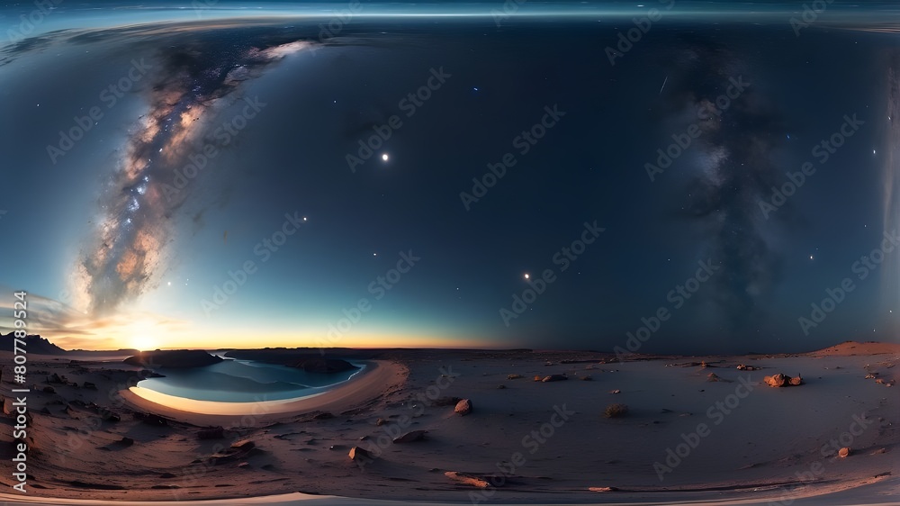 360-degree equirectangular projection of an environment map with a ...