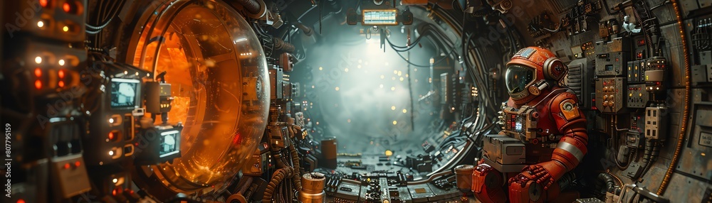 Highlight the uncanny fusion of futuristic technologies and horror ...