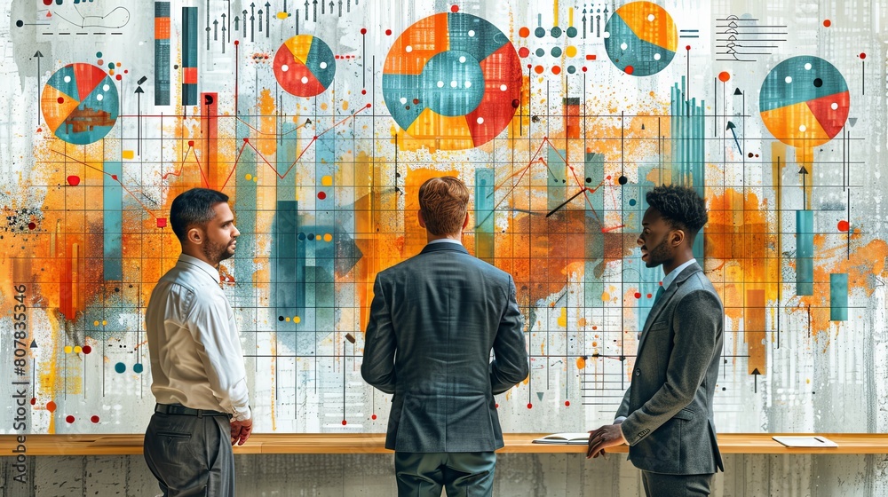 Vector illustrations for business, finance, cover, banner, poster or ...