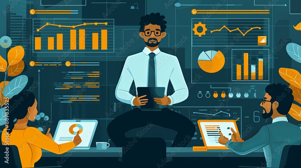 Vector illustrations for business, finance, cover, banner, poster or ...