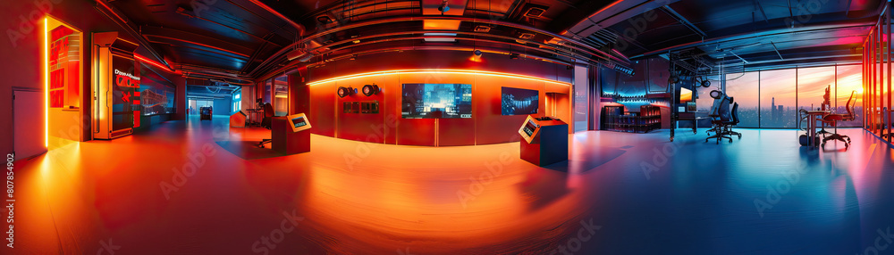 Virtual Reality Gaming Studio Floor: Showing motion capture studios, VR ...