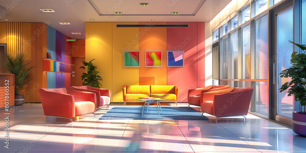 Digital Mental Health Support Center Floor: Displaying virtual therapy ...