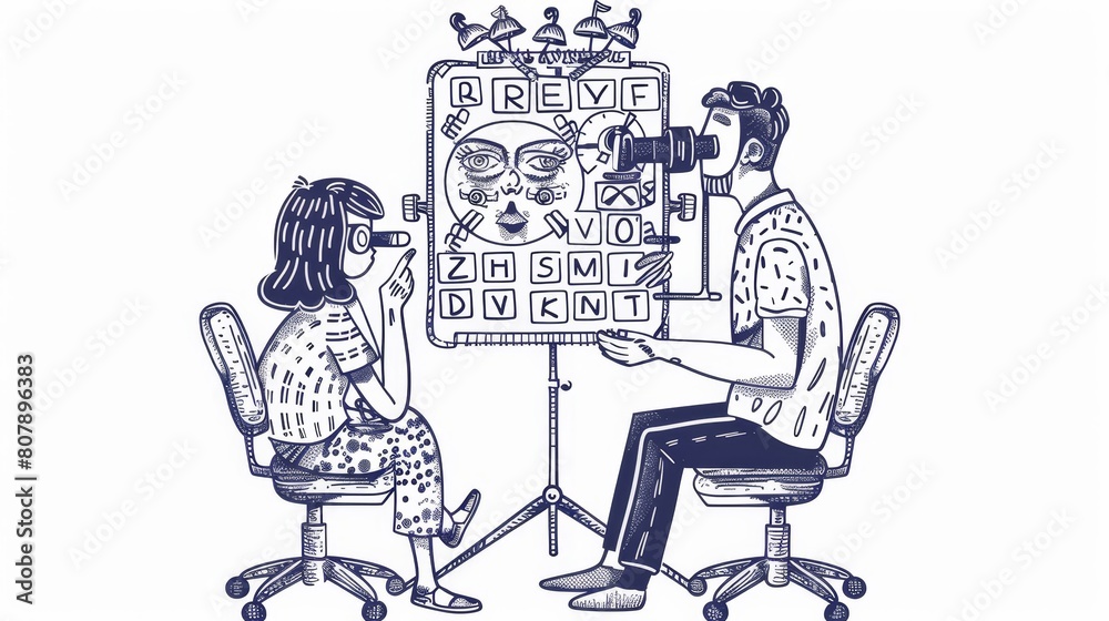 Eye check, ophthalmology diagnostics, vision correction, optometry ...