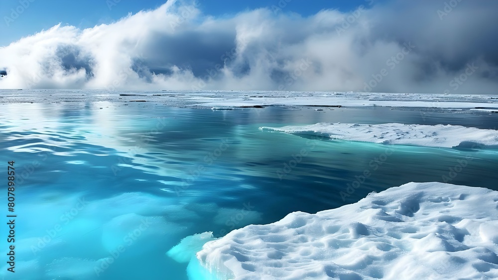Impact of Arctic ice melt on global warming in a changing world ...