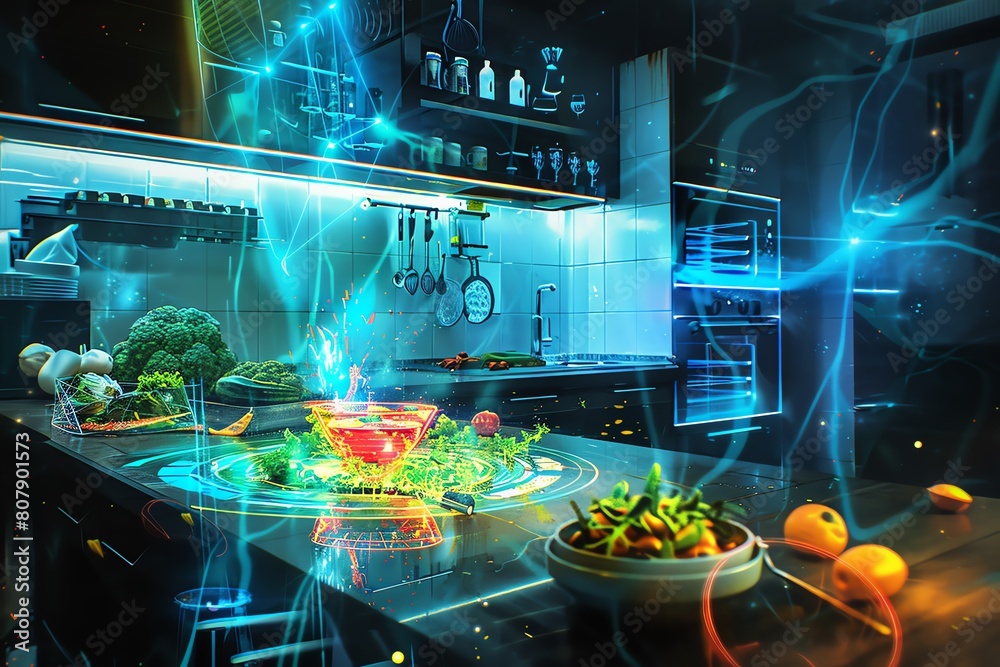 Design a virtual reality kitchen where gravity-defying dishes levitate ...