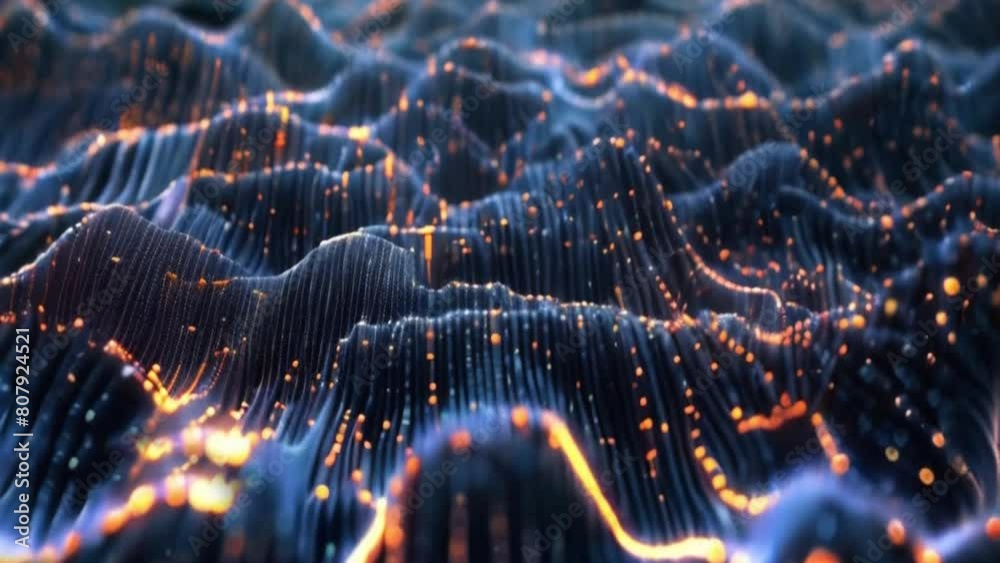 AI, Machine learning visualization of digital technology concept ...