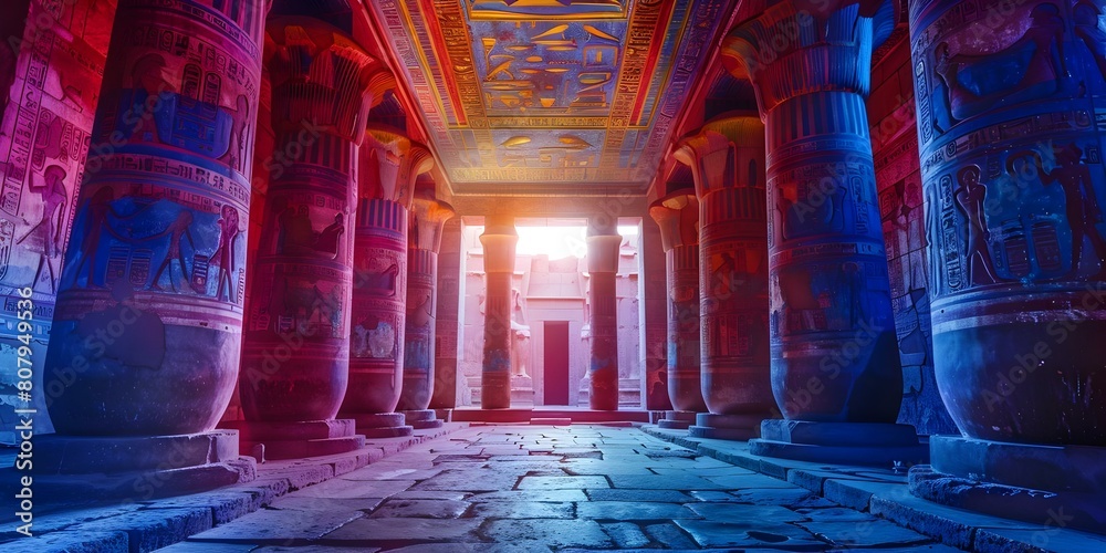 Cleopatras palace in ancient Egypt during the Ptolemaic Kingdom reign ...