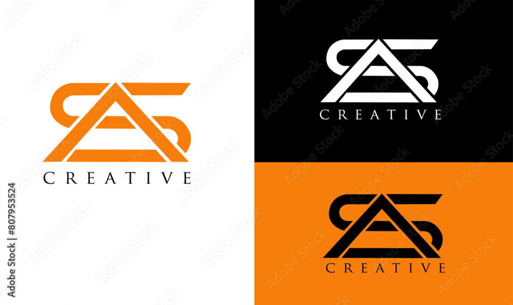 AS Letters Logo , As logo design ,as intail logo,as concept,as letter ...