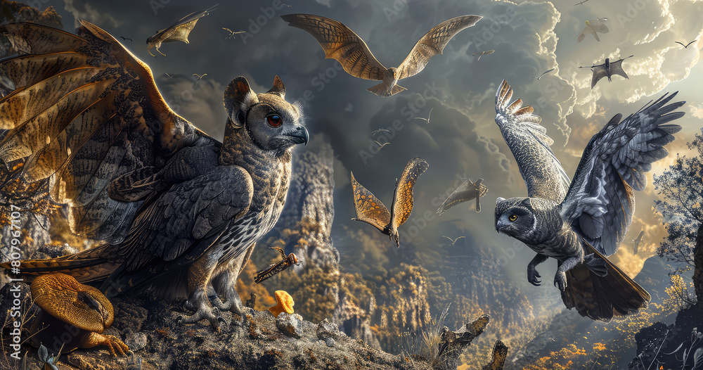 Convergent Evolution, Depicting unrelated species that have evolved ...