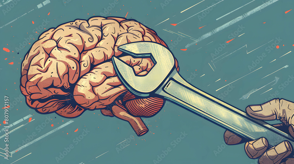 Nurturing, repairing, fixing, and restoring the brain concept ...