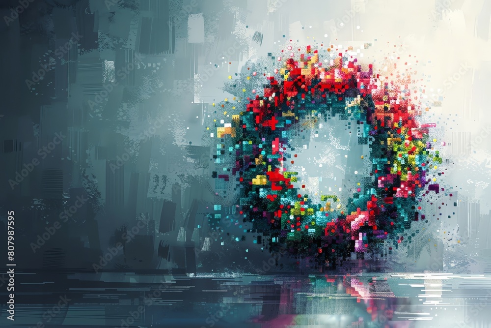 Transform the traditional holiday wreath into a whimsical and colorful ...