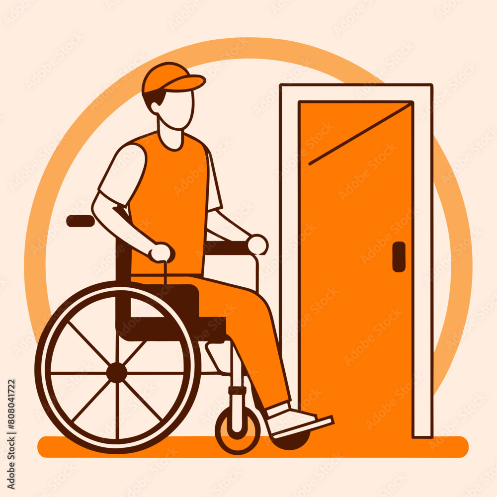 Wheelchair Accessibility Icon - Inclusive Entry Design, Barrier-Free ...