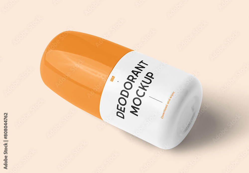 Roll-On Deodorant Mockup Stock Template | Adobe Stock