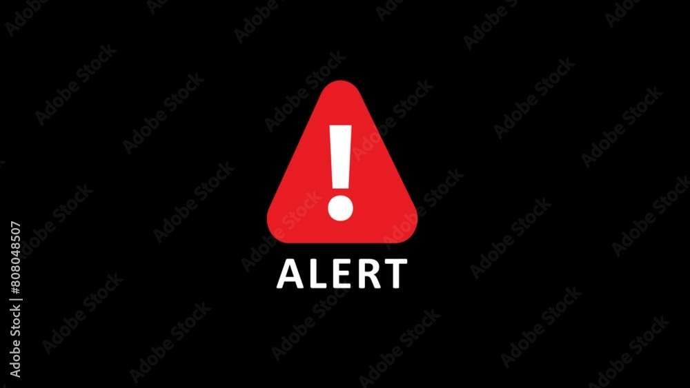 Alert icon Animation , alert warning red symbol,alert transparent ...