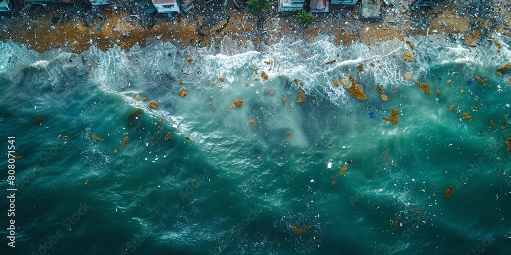 Seawater pollution, serious ocean pollution, marine garbage, World ...