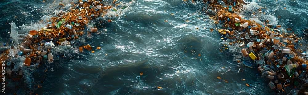 Seawater pollution, serious ocean pollution, marine garbage, World ...