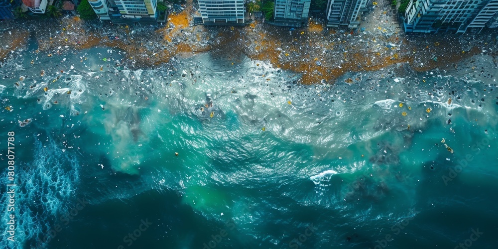 Seawater pollution, serious ocean pollution, marine garbage, World ...