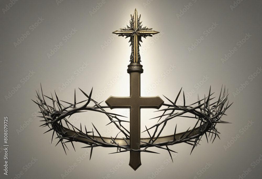 Symbol of Jesus Christ's ultimate sacrifice on Good Friday: a ...