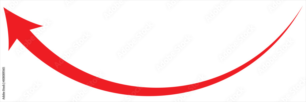 Red arrow icon isolated on white background. flat style. arrow icon for ...