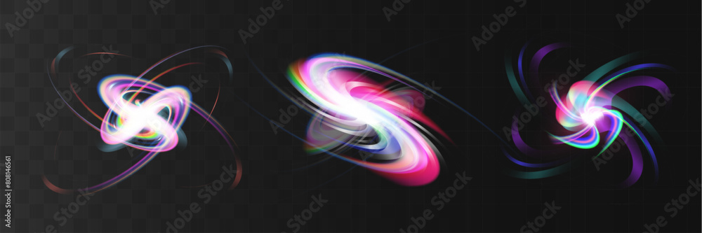 Crystal rainbow light reflection effect. Colorful clear iridescent ...