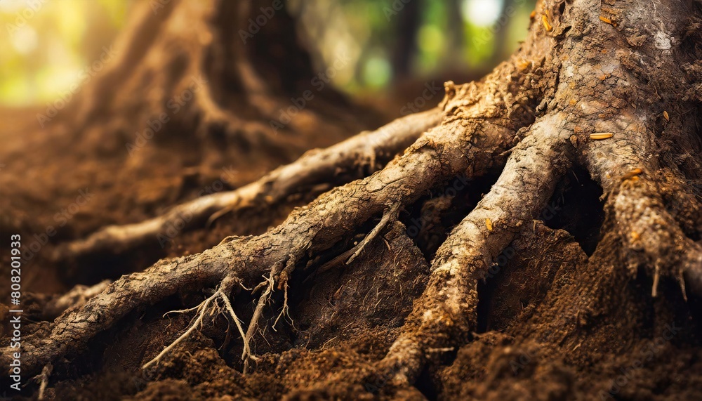 tree roots in soil close up underground texture Stock Photo | Adobe Stock