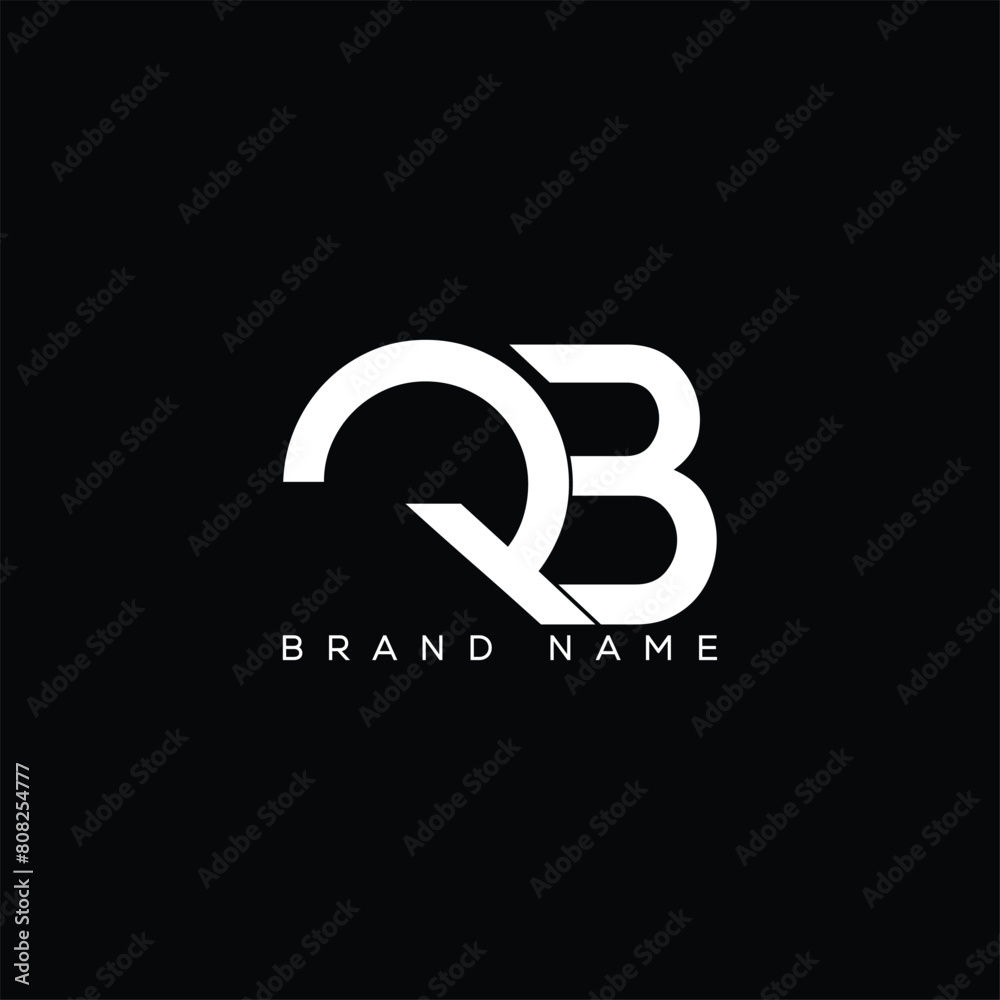 QB letter logo design. QB business and real estate monogram logo vector ...